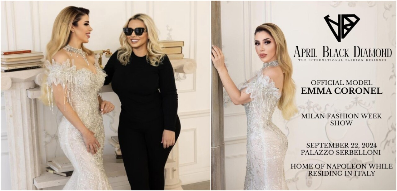 Emma Coronel, esposa de “El Chapo” Guzmán, debuta como modelo en Milán ...