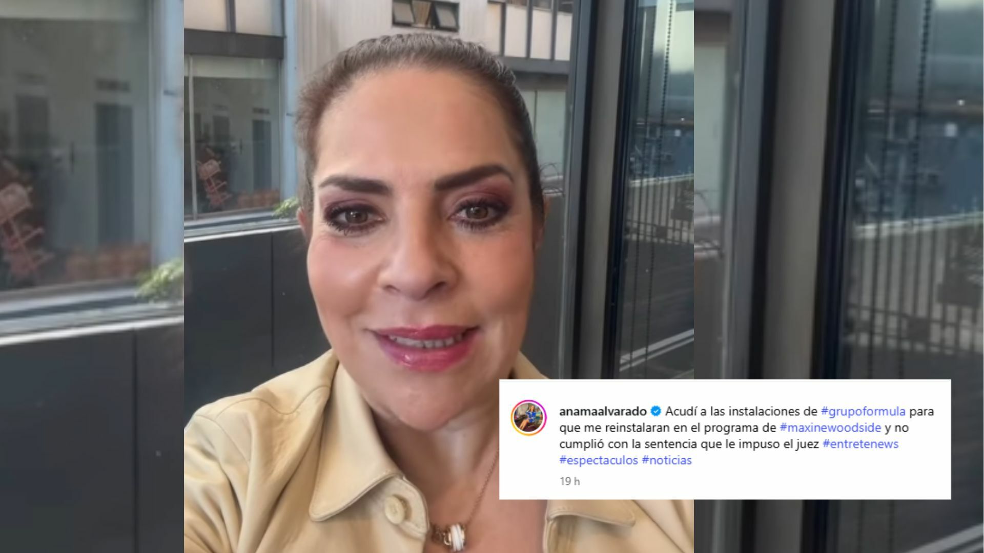 Impiden entrada a Ana María Alvarado en Radio Fórmula pese a orden del ...